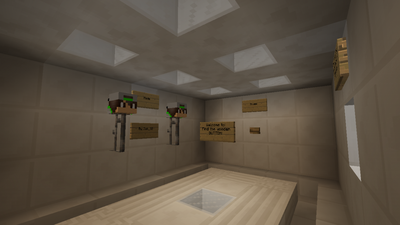 Find the wooden button v3.0! Minecraft Map
