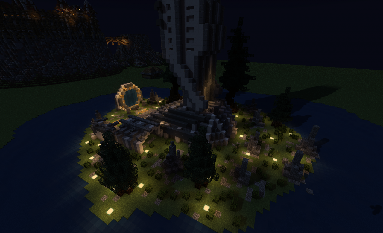 Tower Halo (the game) Minecraft Map