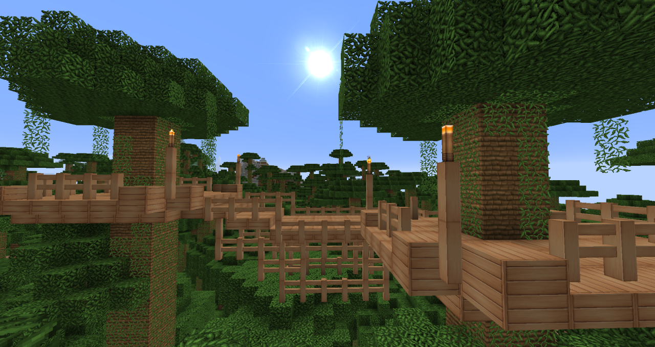 Simple Jungle tree house Minecraft Map