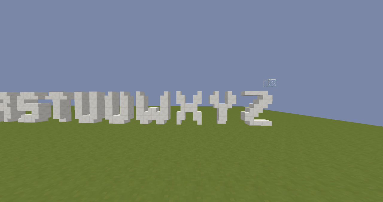 Alphabet (Schematic) Minecraft Map