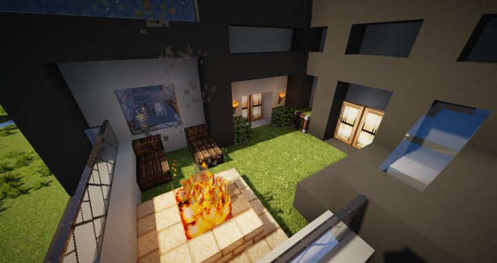 Modern Cube House Minecraft Map