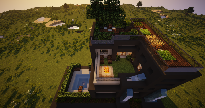 Modern Cube House Minecraft Map