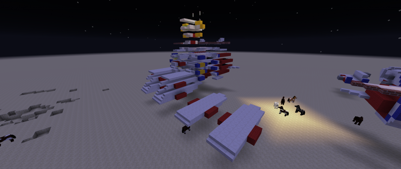 Gundam: The White Base (NEW SHIPS ADDED) Minecraft Map