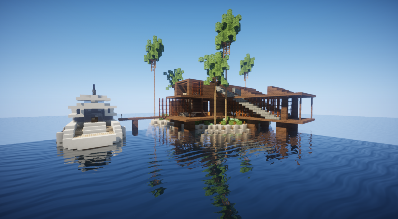 islan.d - contemporary island house Minecraft Map