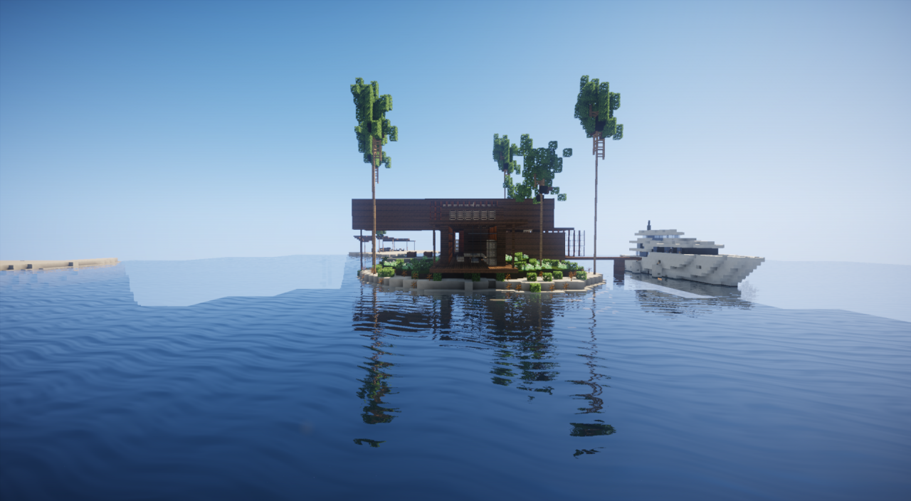 islan.d - contemporary island house Minecraft Map