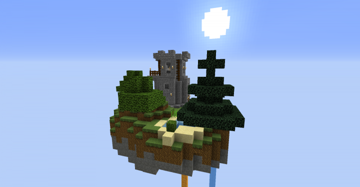 Floating island tower challenge Minecraft Map