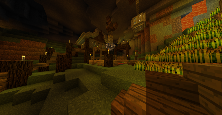 Underground Cave Base Minecraft Map