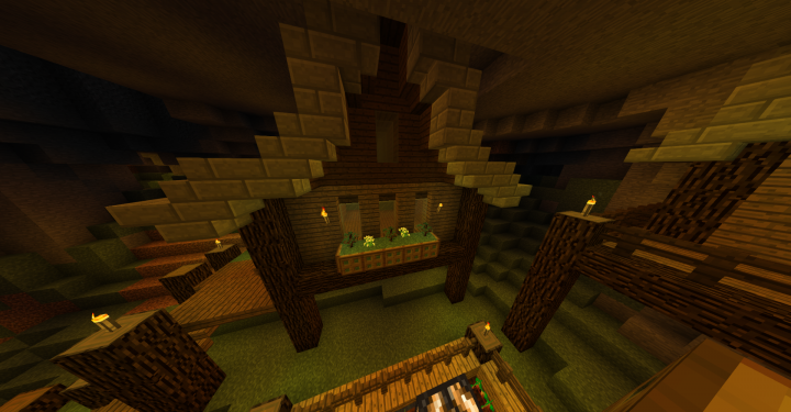 Underground Cave Base Minecraft Map