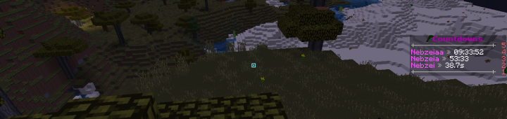 Countdown Scoreboard Minecraft Mod
