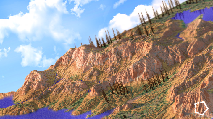 Clear Cut Forest [Custom Terrain] Minecraft Map