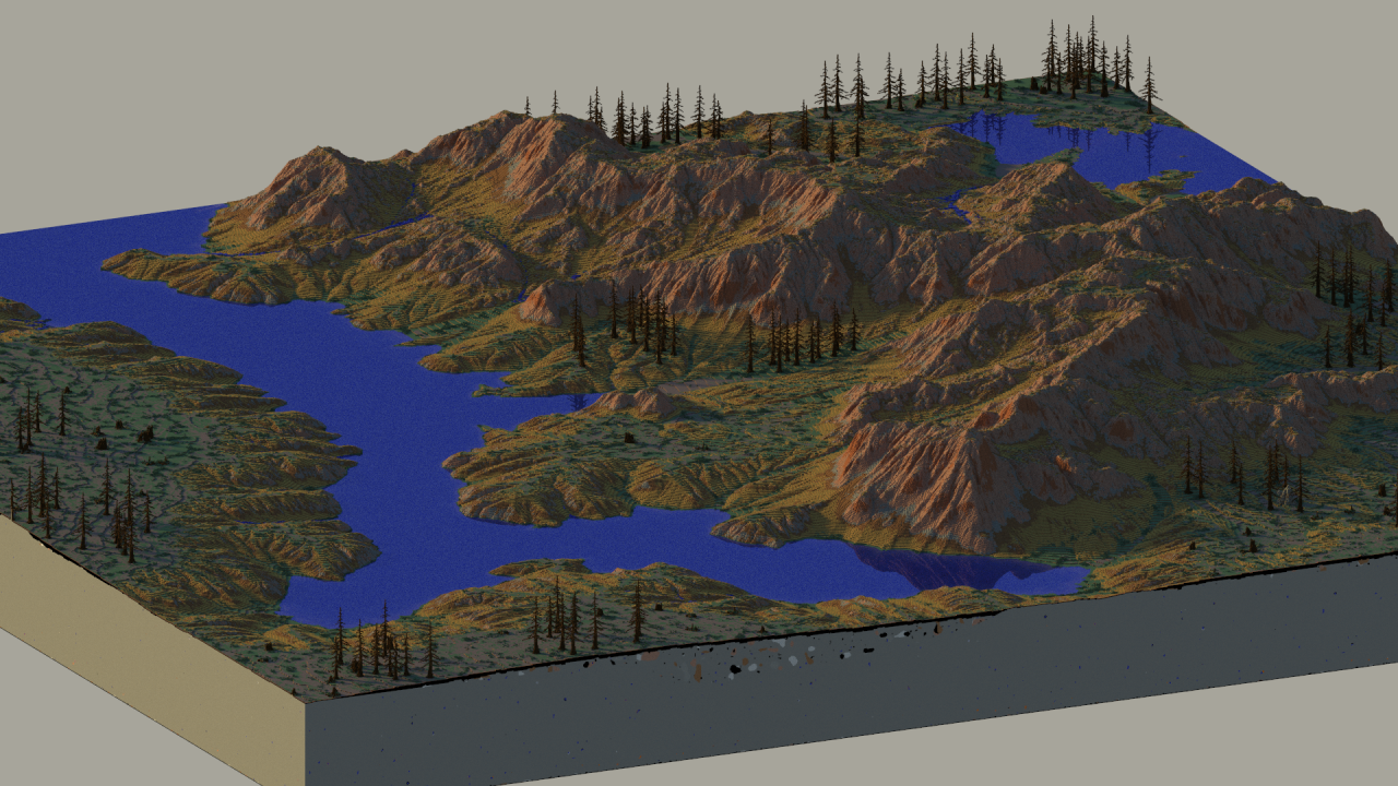 Clear Cut Forest [Custom Terrain] Minecraft Map