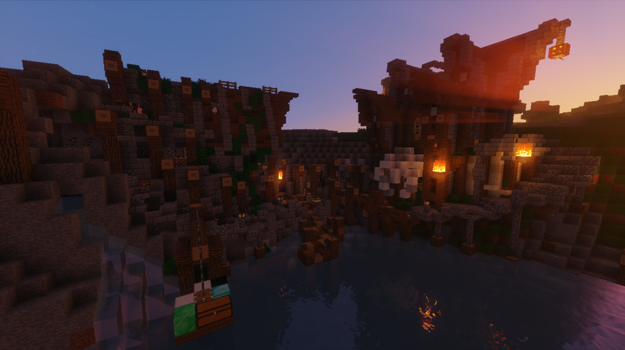 Small Medieval Harbor Minecraft Map