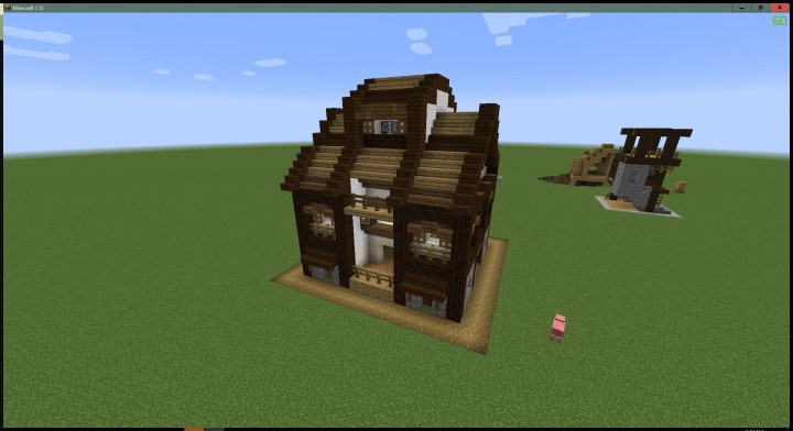 Traditional Home & Watch Tower, Download Available Minecraft Map