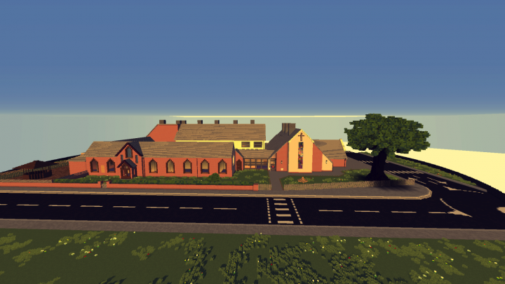 School built to scale using actual blueprints to scale Minecraft Map