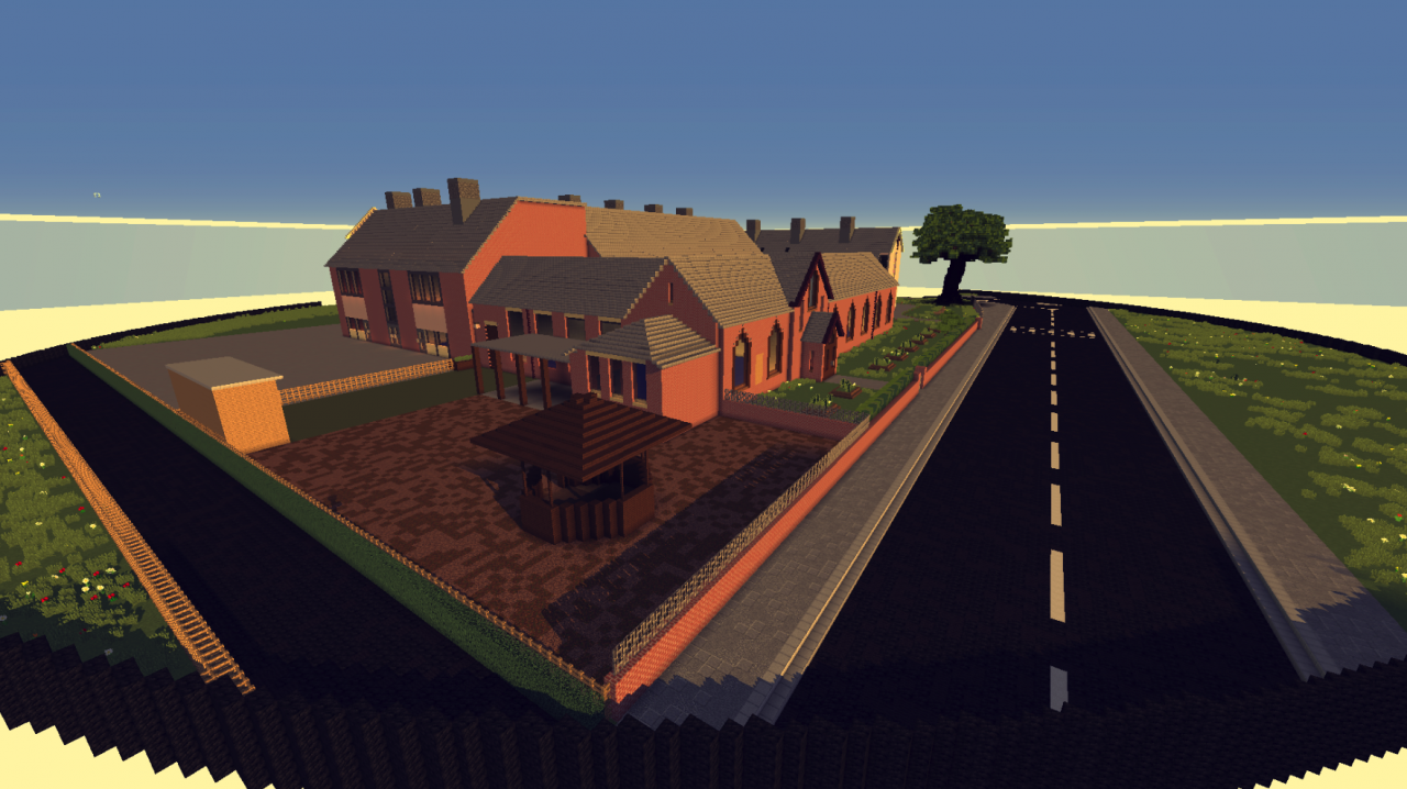 School built to scale using actual blueprints to scale Minecraft Map