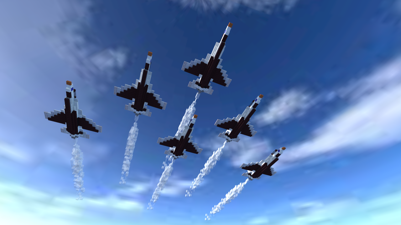 Happy 4th of July - USAF Thunderbirds 1,5:1 Minecraft Map