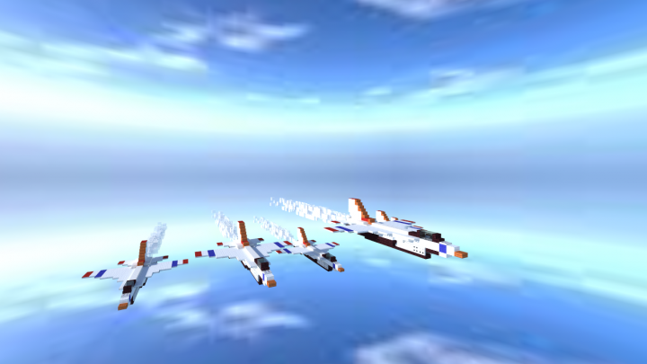 Happy 4th of July - USAF Thunderbirds 1,5:1 Minecraft Map