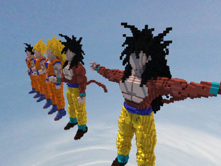 Son Goku 3D Art Collection Minecraft Map