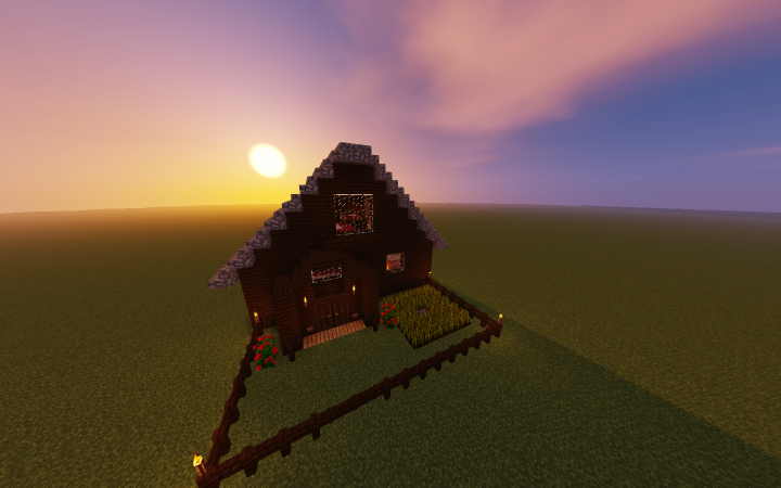 Small Log Cabin Build Minecraft Map