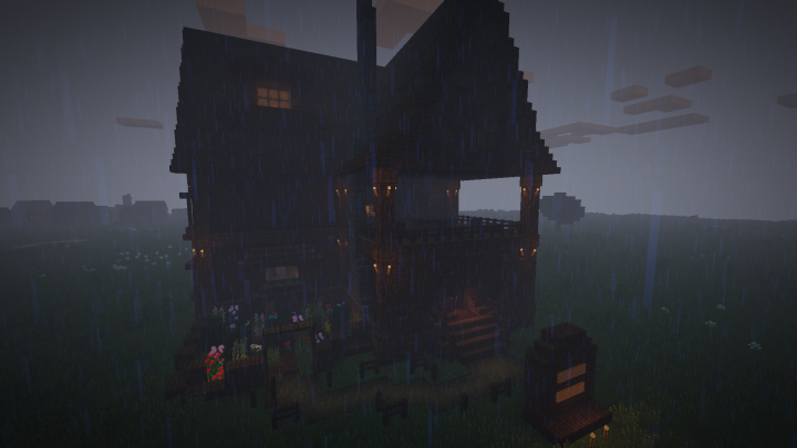 Minecraft Spruce Rustic House w/Download Minecraft Map