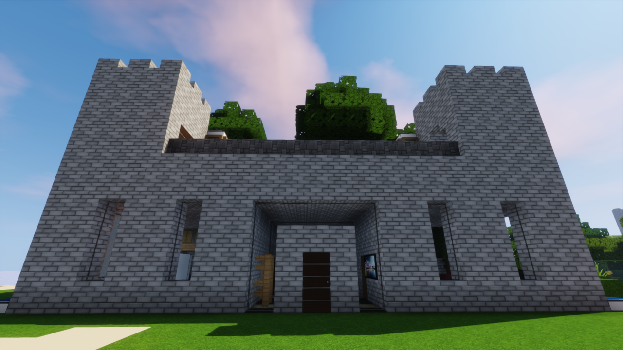 Castles and a castle style modern house Minecraft Map