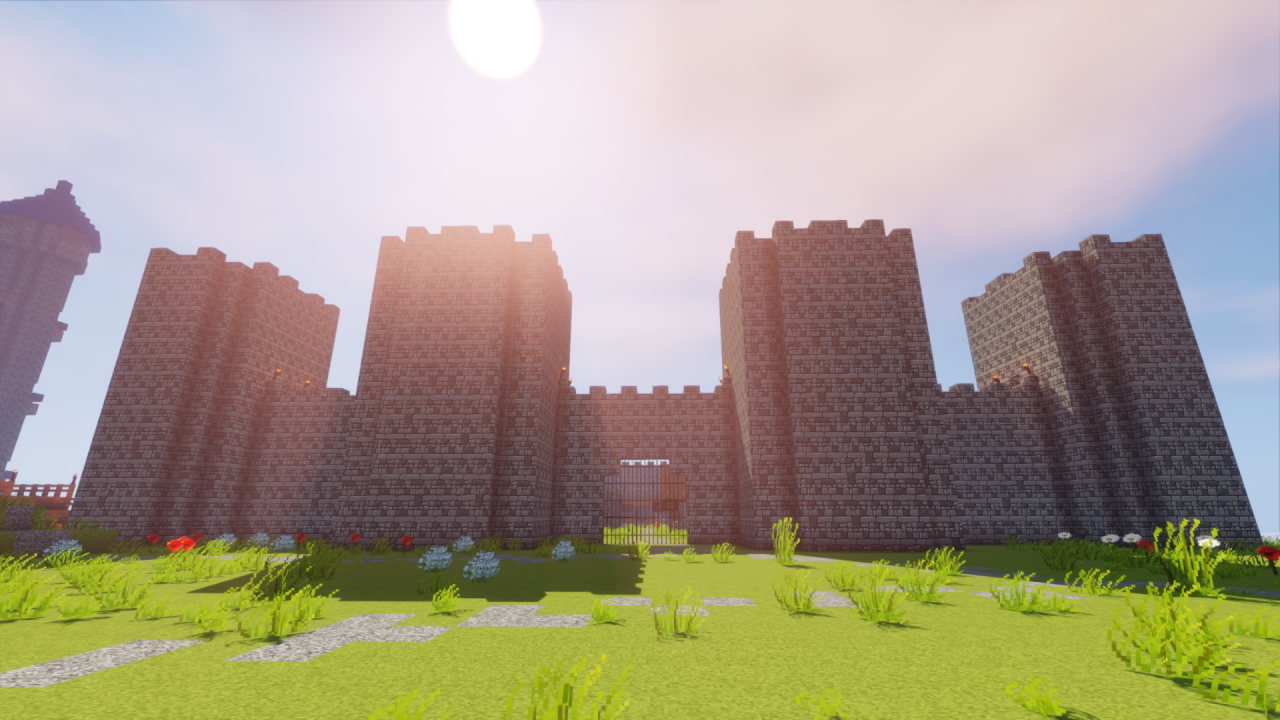 Castles and a castle style modern house Minecraft Map