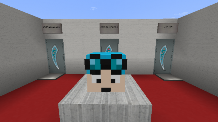 Guess the YOUTUBERS !! Minecraft Map