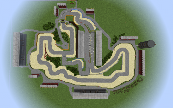 Minetown race circuit Minecraft Map