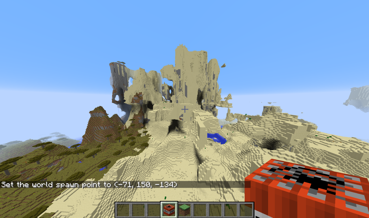 2000 tnt IN AMAZING BIOME Minecraft Map