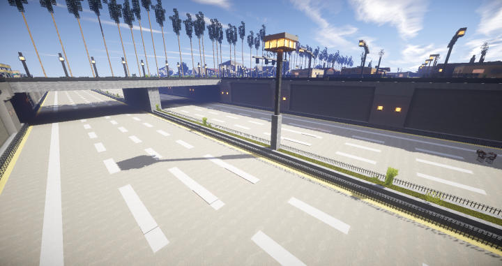 AwesomeRoads-Highways/Streets/Roads-NewPortCityProject Minecraft Map