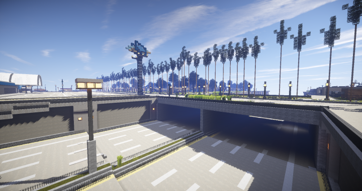 AwesomeRoads-Highways/Streets/Roads-NewPortCityProject Minecraft Map