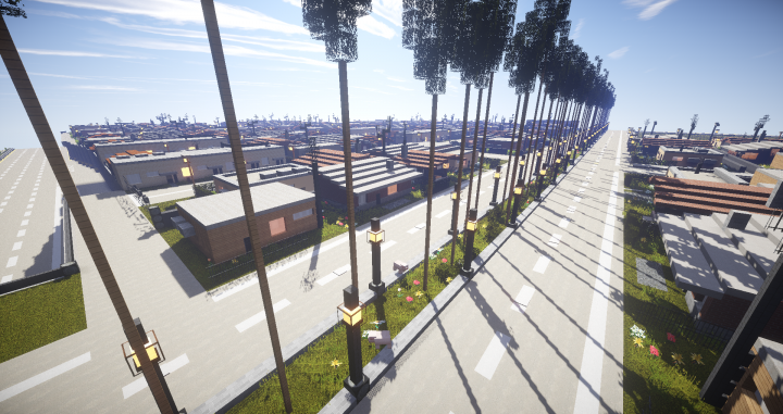 AwesomeRoads-Highways/Streets/Roads-NewPortCityProject Minecraft Map