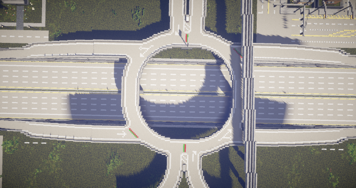 AwesomeRoads-Highways/Streets/Roads-NewPortCityProject Minecraft Map