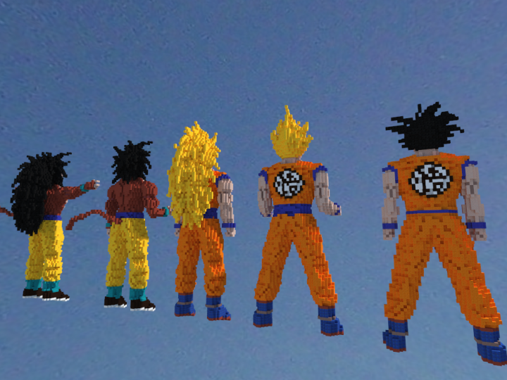 Son Goku 3D Art Collection Minecraft Map