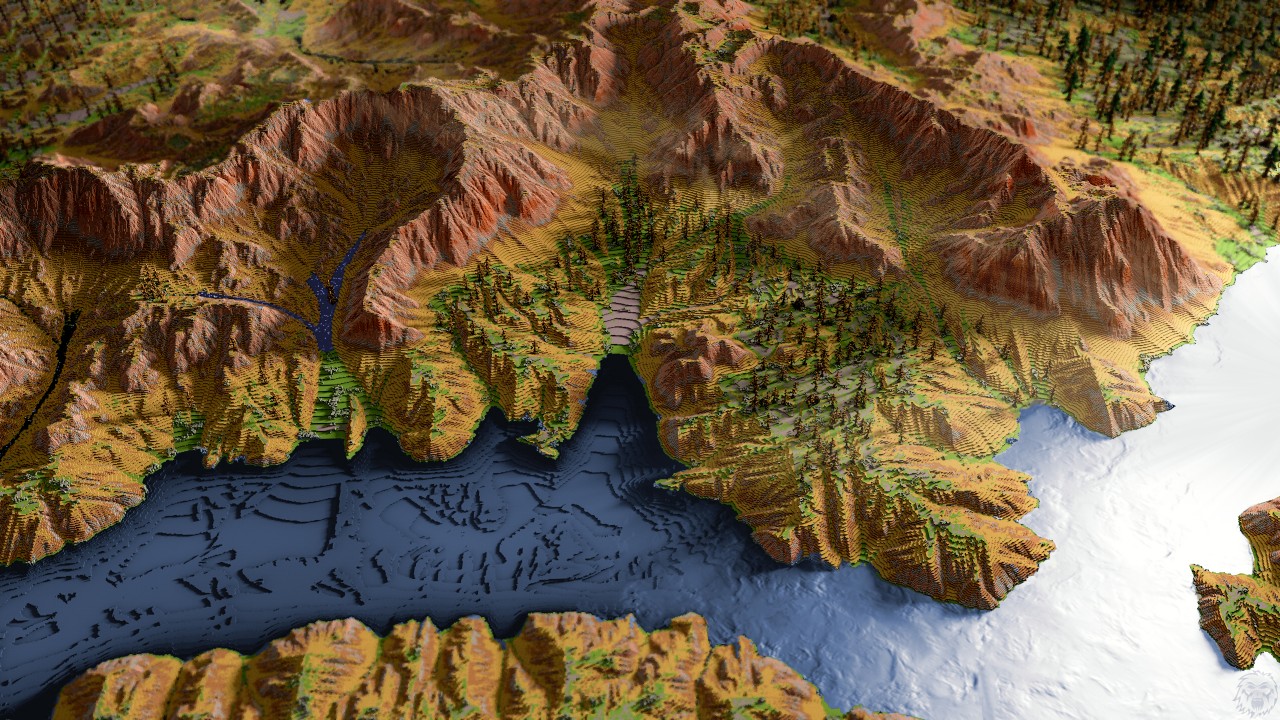 Clear Cut Forest [Custom Terrain] Minecraft Map