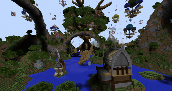 Giant RPG world Minecraft Map