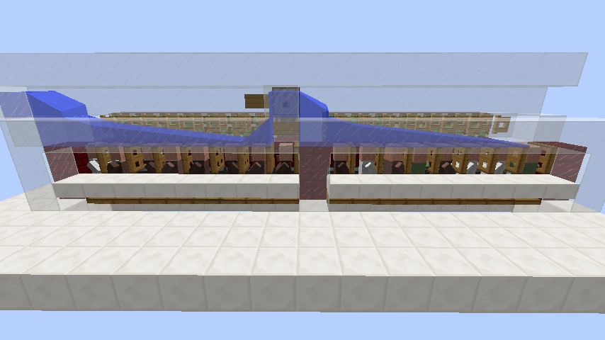 Compact and tiny villager trading hall Minecraft Map