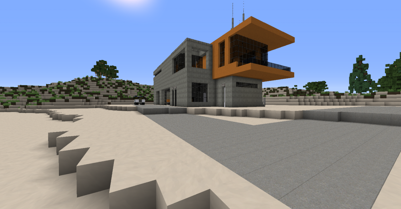 Modern lifeguard station Minecraft Map