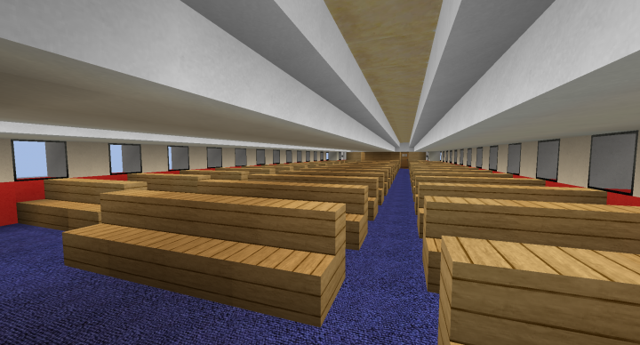 Boeing 747-100 (Trans World Airlines Flight 800) Minecraft Map