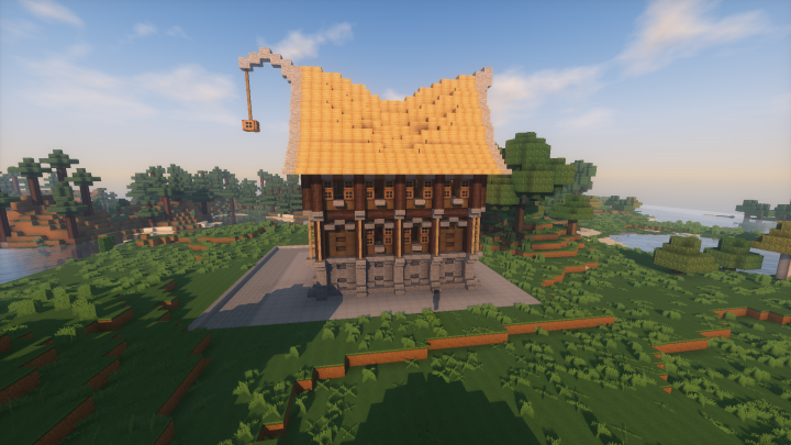 Medieval Corner House Minecraft Map