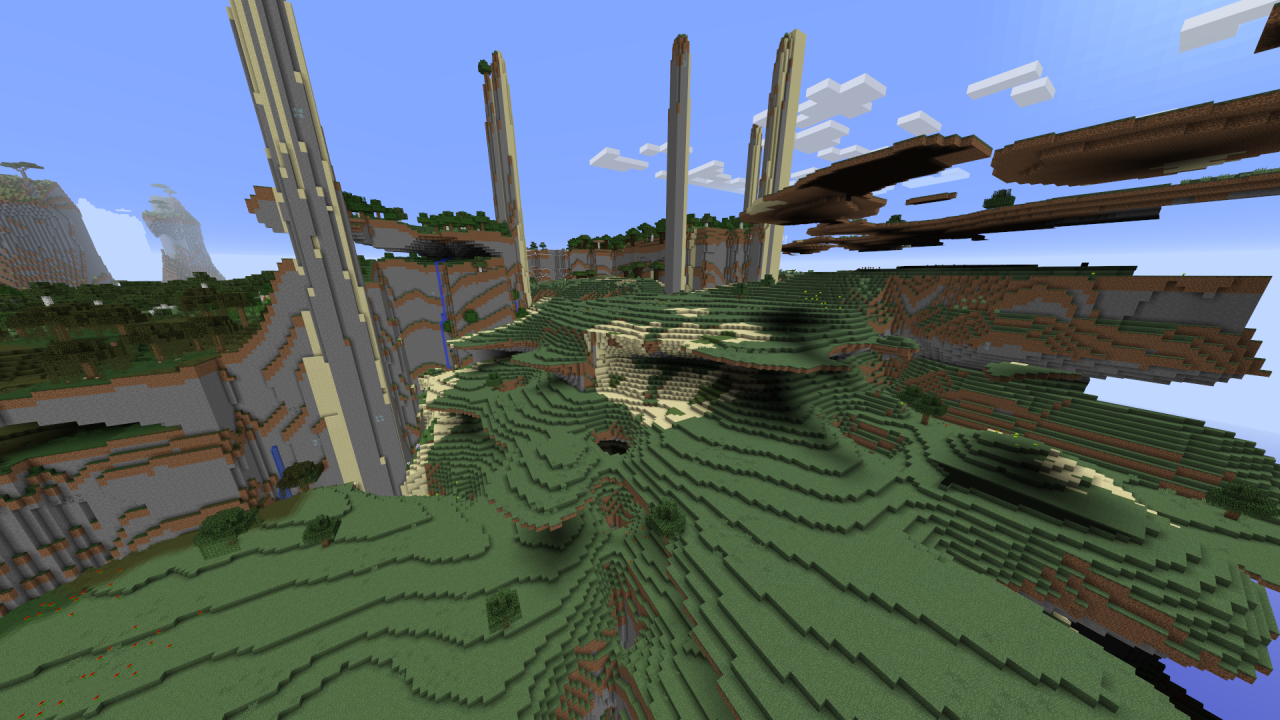 Hard-to-explain custom world preset Minecraft Map