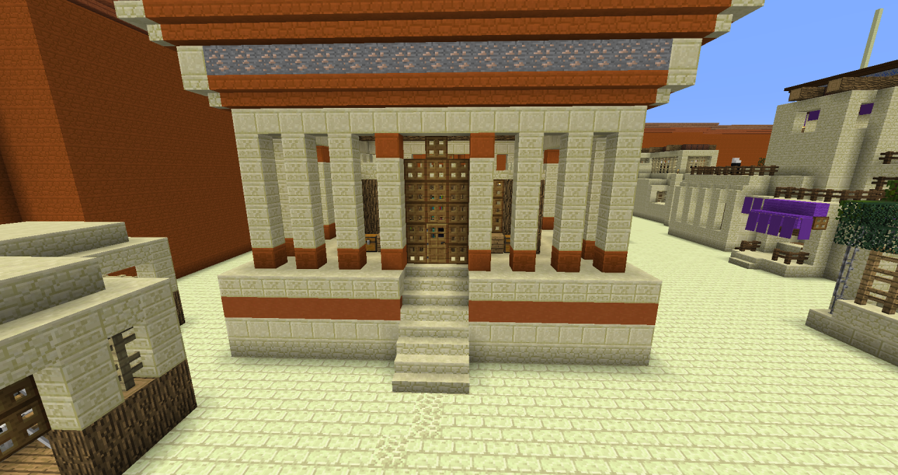 Egyptian House and Barn Minecraft Map