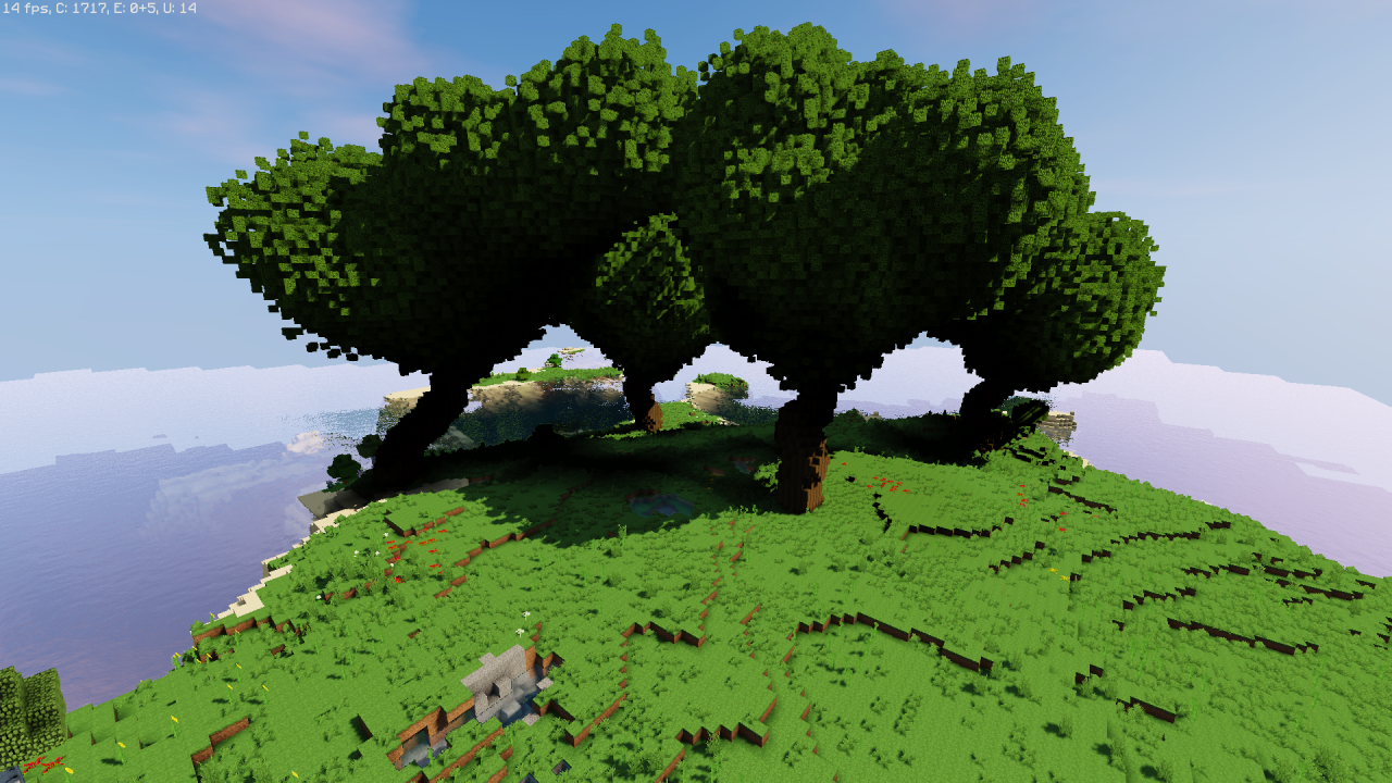 Command: Giant Tree Generator Minecraft Map
