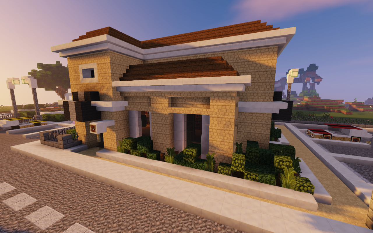 Modern Library // Three Streams Build Minecraft Map