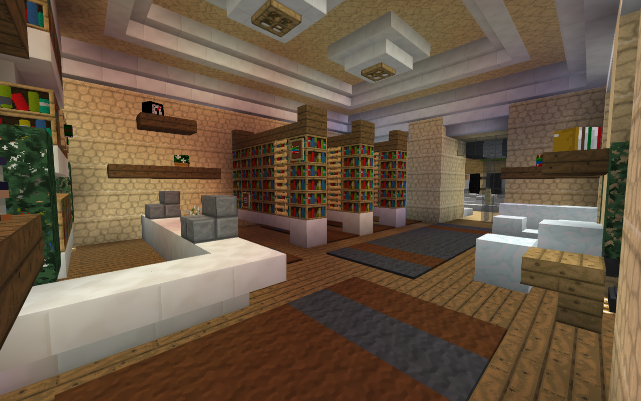 Modern Library // Three Streams Build Minecraft Map