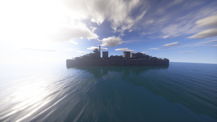 Atlanta class light AA Cruiser Minecraft Map