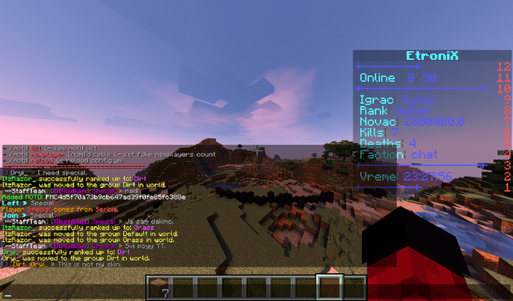 EtroniX - OPFactions Rankup server Minecraft Server