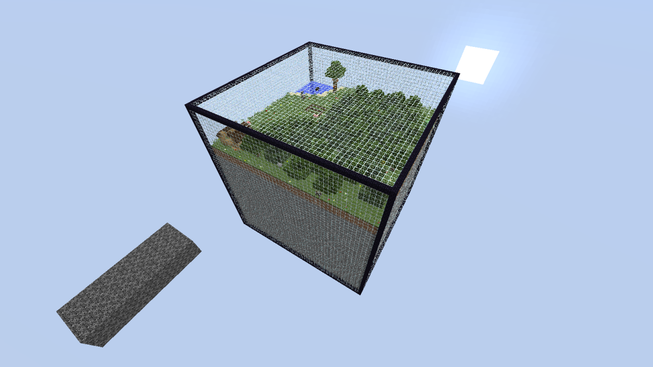 50x50x50 Cube Survival Minecraft Map