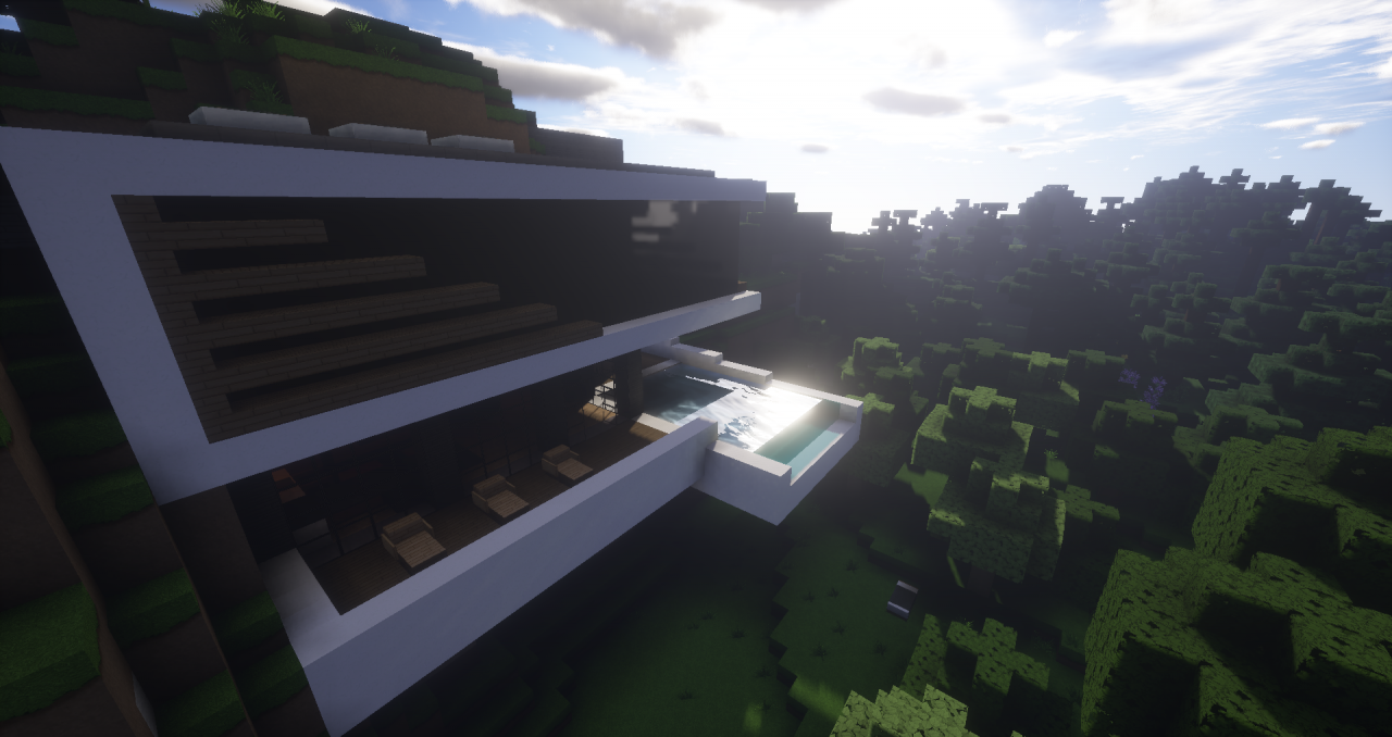 Modern Hill House Minecraft Map