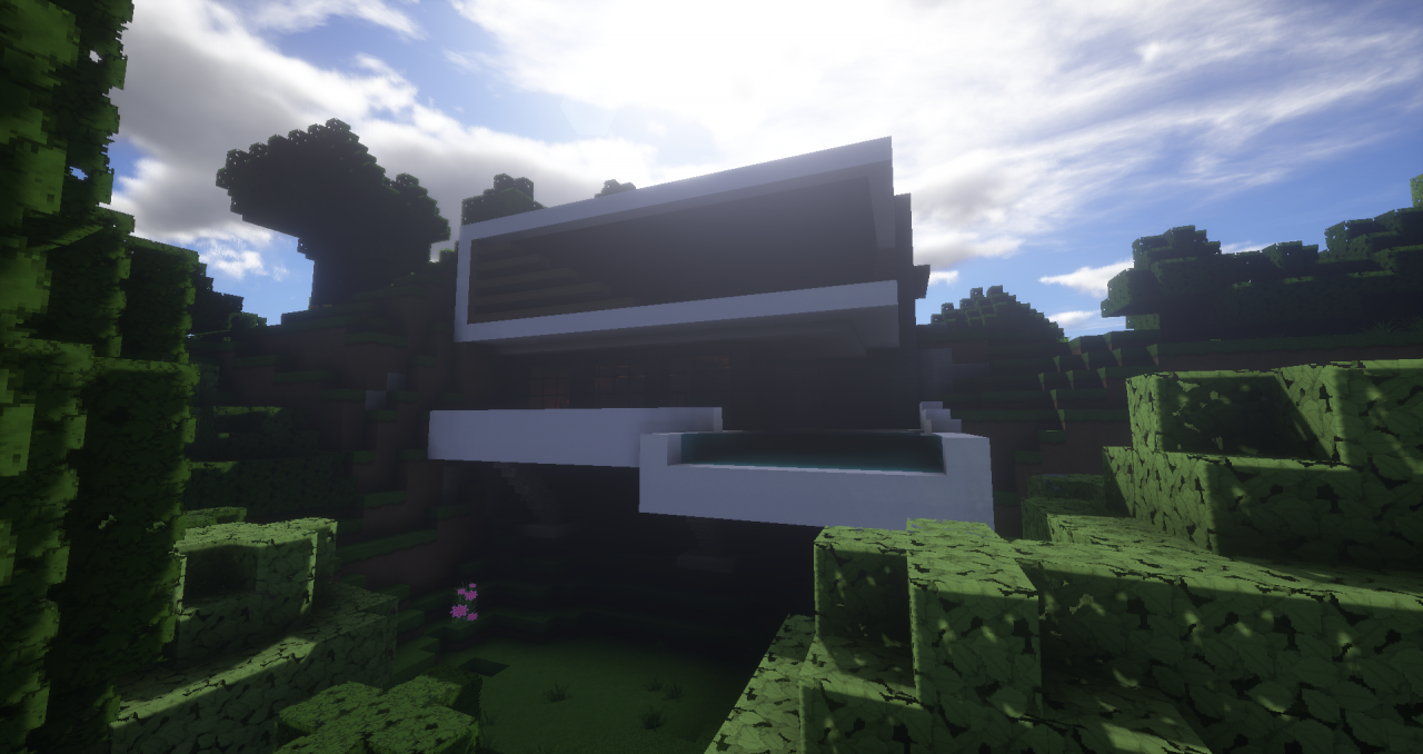 Modern Hill House Minecraft Map